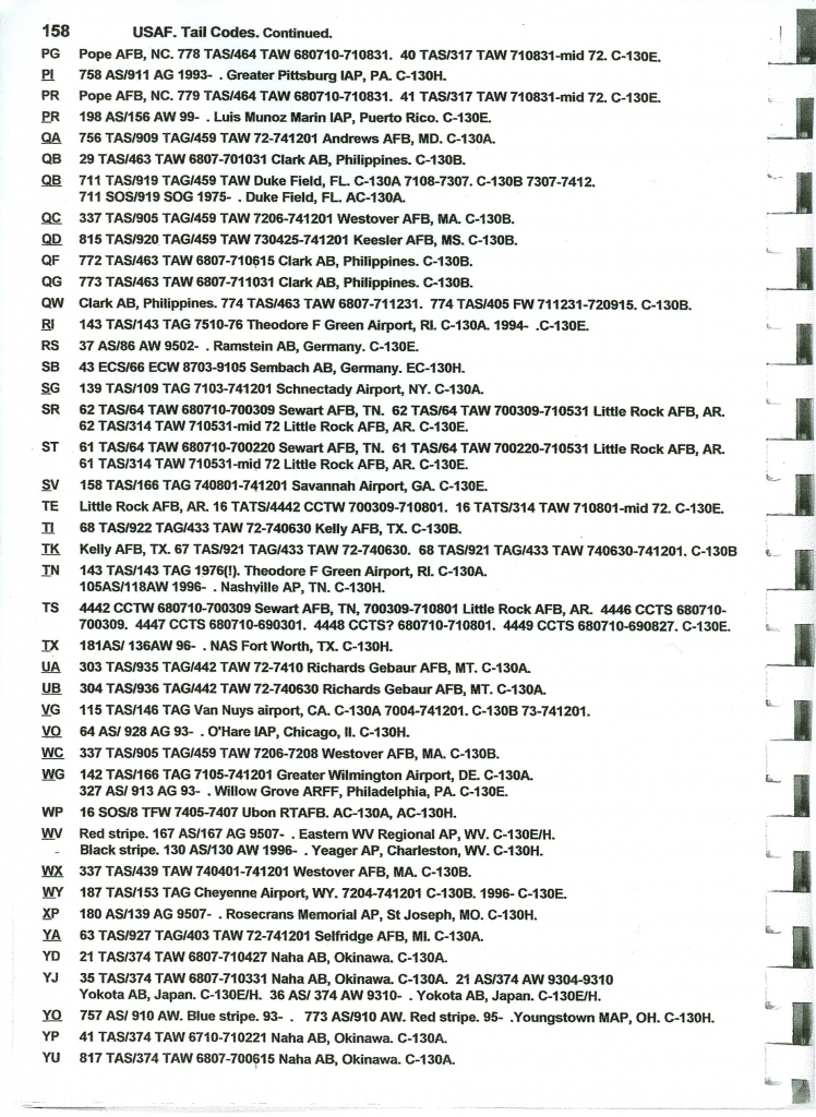 Acft Tail Codes - Page 2 - C-130 Historical - C-130 Hercules.net -- The ...